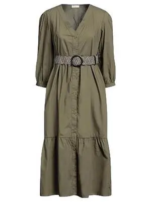 Liu Jo Midi Shirt Dress - Green