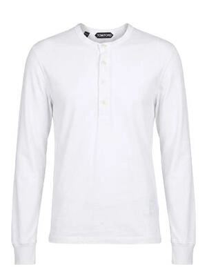 TOM FORD Man T-shirt Ivory Size 40 Lyocell, Cotton Ivory