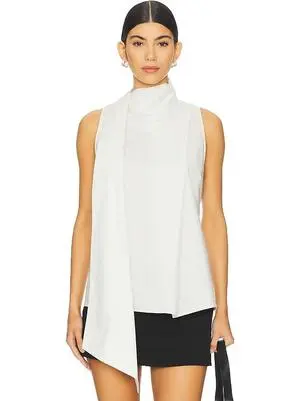 EAVES Noam Poplin Top - Chalk
