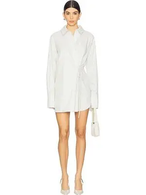 EAVES Bibas Mini Shirt Dress - Chalk