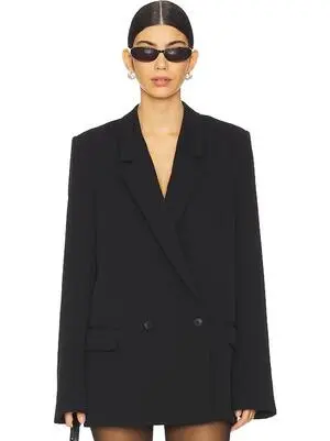 EAVES Alia Double-breasted Blazer - Black