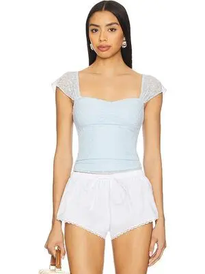 MORE TO COME Kendall Top - Baby Blue