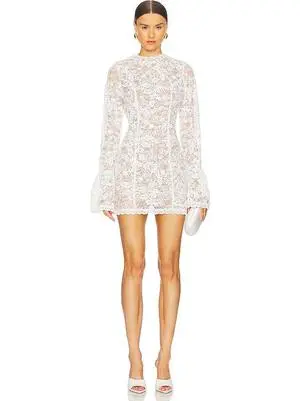 Line & Dot Irina Mini Dress - White