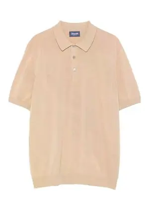 DRUMOHR Cotton Polo Shirt - Neutrals
