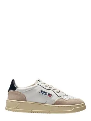 AUTRY Medalist Leather Low Top Sneakers White/blue