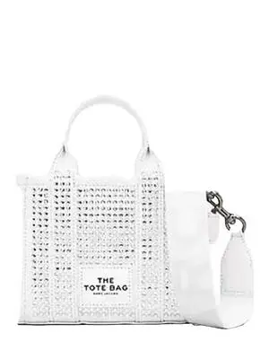 Marc Jacobs The Crystal Canvas Mini Tote Bag - White