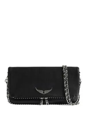 Zadig&Voltaire Rock Studs Leather Clutch - Black