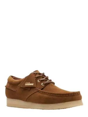 Clarks Wallabee Chukkah Boat Shoe - Cola Suede