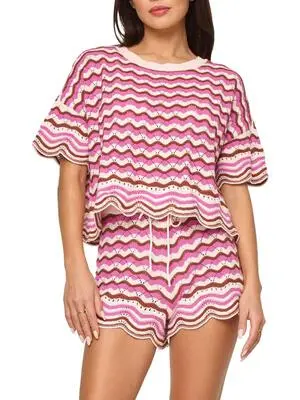 L*Space Sun Chaser Stripe Top Shell Yeah Crochet