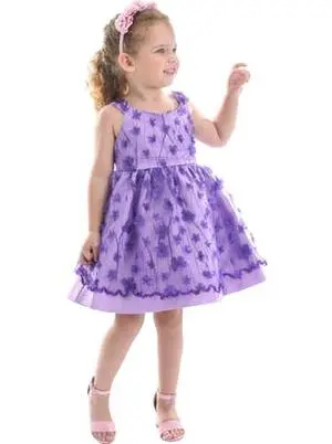 TULLEEN Ravine Floral Dress Purple