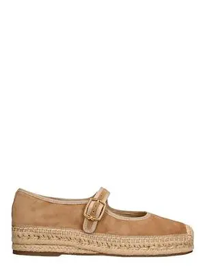 Sam Edelman Mackie Espadrille-Sole Ballet Flats Tan
