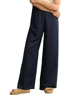 Jenni Kayne Summer Demi Wide Leg Pants - Navy