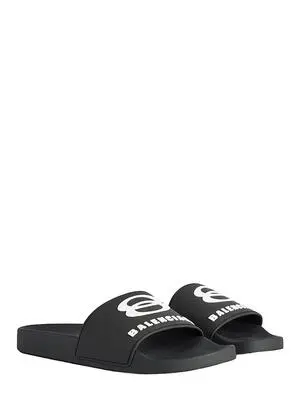 Balenciaga Balenciaga Pool Slides Noir/ecru