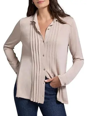 NIC+ZOE Pleated Cardigan Shirt