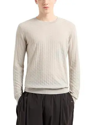 Emporio Armani Virgin Wool Sweater - Light Tan