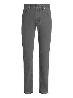 Zegna Roccia Slim-fit Stone Washed Jeans - Grey