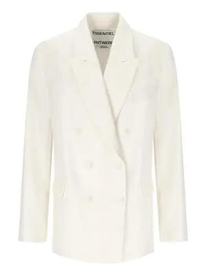 Essentiel Antwerp Hollow Double-breasted Jacket - White