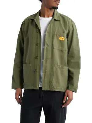 SERVICE WORKS Cotton Canvas Chore Coat - Olive
