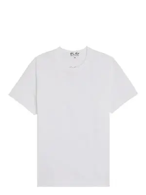 Play Comme Des Garcon Heart Back Emblem T-shirt - White