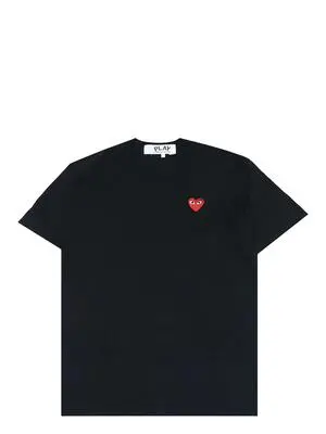 Play Comme Des Garcon Heart Emblem T-shirt - Black