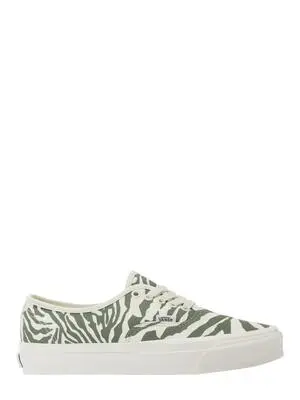 VANS Premium Authentic 44 'olivine Zebra' Sneakers - Green