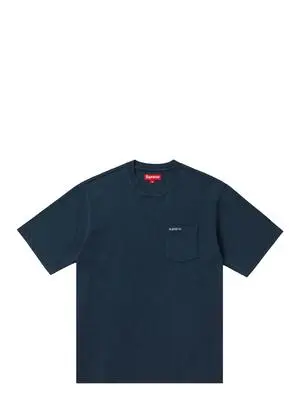 Supreme Short-sleeve Pocket Tee 'navy' Blue