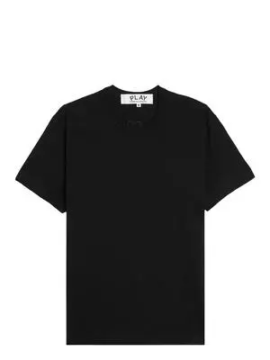Play Comme Des Garcon Heart Back Emblem T-shirt - Black