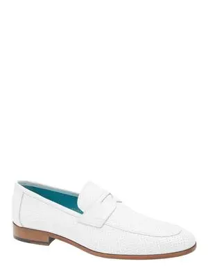 Mezlan Cueva Perforated Penny Loafer - White