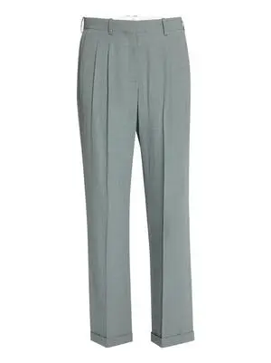 THE ROW Everhart Pleated Pants - Timouse Grey