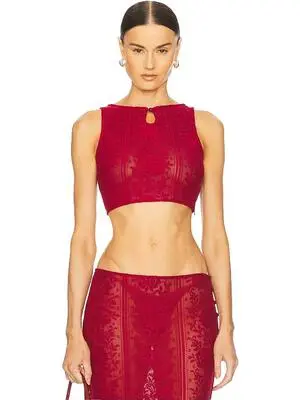 LOBA Laura Top - Deep Red
