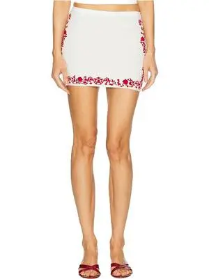 LOBA Alenia Reversible Knit Skirt - Ivory