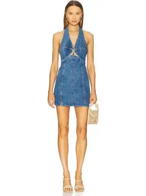 Cult Gaia Rumi Dress - Medium Stone Wash