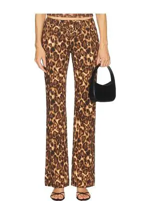 LOBA Zahara Low Rise Pants - Leopard