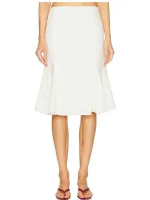 LOBA Mary Midi Skirt - Ivory