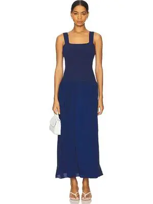 LA LIGNE Knit Tank Skirt Dress - Indigo