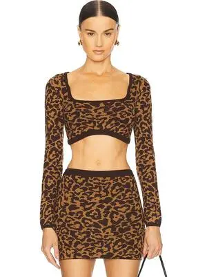 LOBA Abilene Knit Top - Leopard