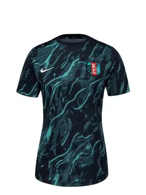 Nike Kc Current 2025 Nwsl Pre-match Top - Blue