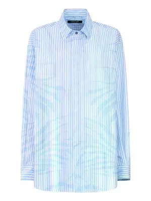 Roberto Cavalli Cotton Shirt - Blue