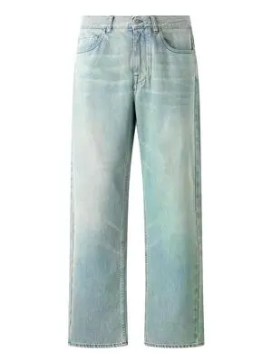 Roberto Cavalli Logo-embroidered Jeans - Blue