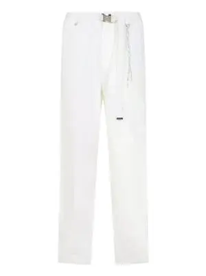 MASTERMIND WORLD Belted Trousers - White