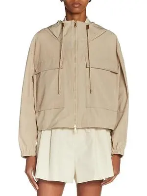 Moncler Sauvan Hooded Parka - Beige
