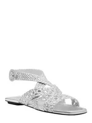 STUART WEITZMAN Thea Sandals Silver