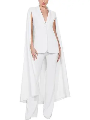 Alice + Olivia Esther Cape Sleeve Blazer - Off White