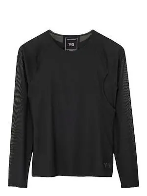 Adidas Y-3 Mesh Fitted T-shirt - Black