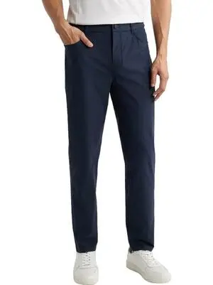 Zella Driver Slim Fit Five-Pocket Trousers Navy Eclipse