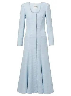 Roland Mouret Jacquard Midi Dress - Blue