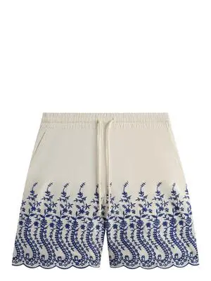 Kith Floral Eyelet Lewis Short - Cream