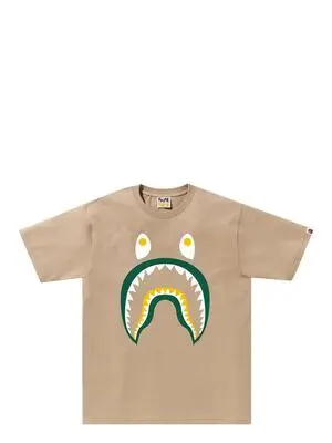 A BATHING APE Colors Shark Ponr Tee 'beige - Tan