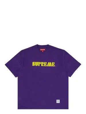 Supreme Stencil Embroidered Short-sleeve Top 'purple' Purple