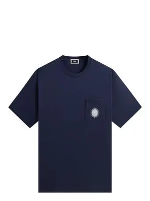 Kith Kin Lace Crest Pocket Tee 'vista - Blue